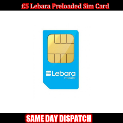 £5 Lebara Mobile Preloaded Sim Card