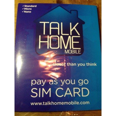 FREE Talk Home Mobile UK Sim Card Standard Micro Nano